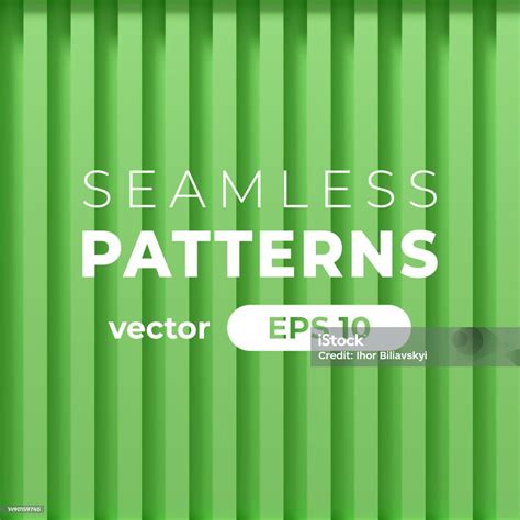 이음새가 없는 콘테이너 본 골판지 금속 프로파일 패널 벡터 그림입니다 3d 렌더링 알루미늄 울타리 벽 패널 질감 아연 도금 강판 수직선 현실적인 배경입니다 질감에 대한 스톡