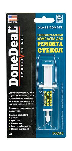 Клей для ремонта ветрового стекла DONE DEAL свето-состав 3гр. DD6585 ...