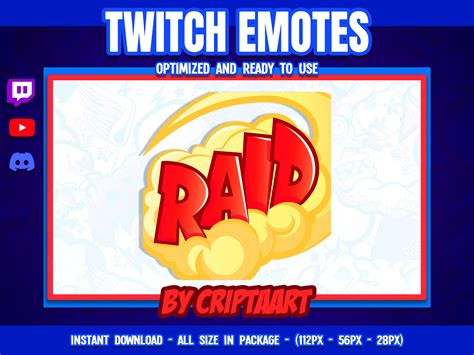 Raid Emote Kawaii Cloud Twitch Sub Emote Stream Offline Cute Design