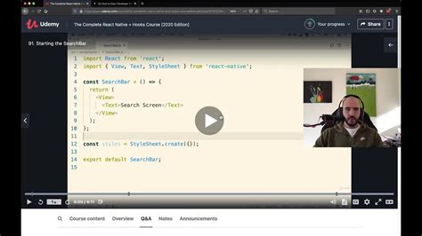 Making A Searchbar React Native Restaurant App Tutorial Cast