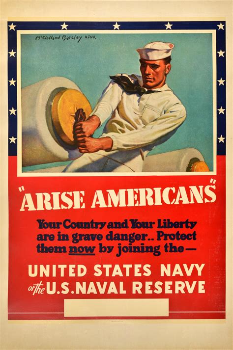 Mcclelland Barclay Original Vintage War Recruitment Propaganda Poster