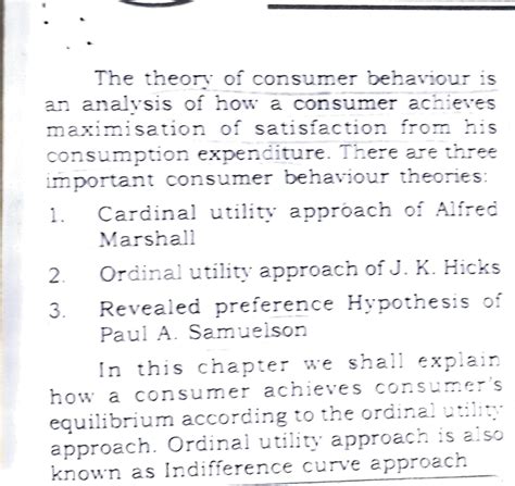 Consumer Behaviour There Are Three Important Consumer Behaviour Theories 1 Cardinal