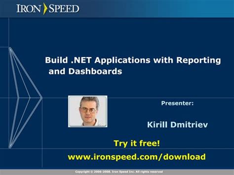 Build Net Applications With Reporting And Dashboard Pptx