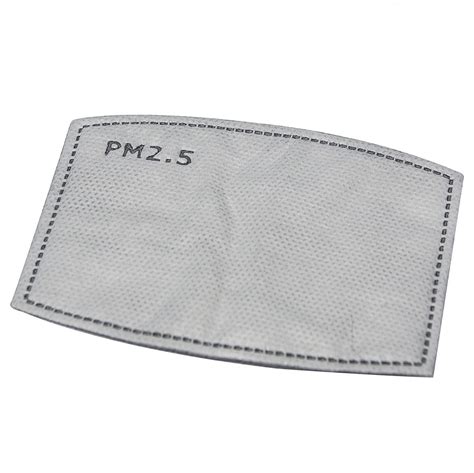 Pm2 5 Replaceable Carbon Filters For Face Masks Pack Of 10 Adult 12 X 18 Cm By Finger Prints