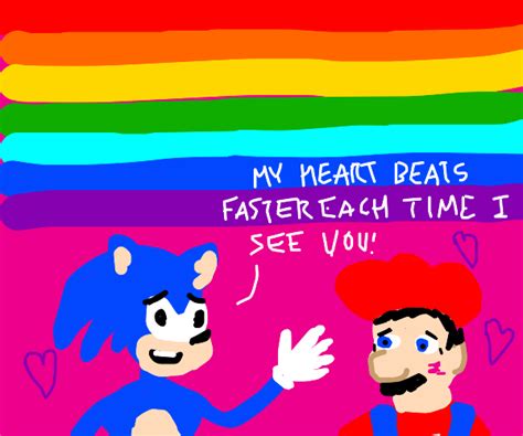 Mario Vs Sonic Drawception