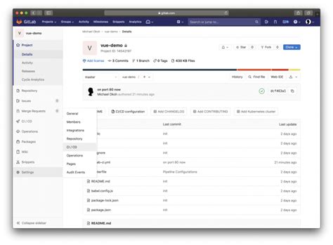 How To Auto Deploy A Vue Application Using Gitlab Cicd On Ubuntu 1804