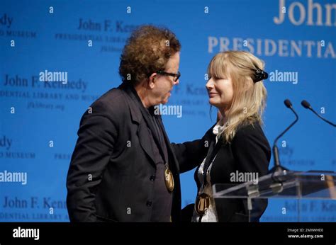 Musicians And Husband And Wife Tom Waits Left And Kathleen Brennan