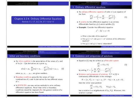 Ode Handout 2x2