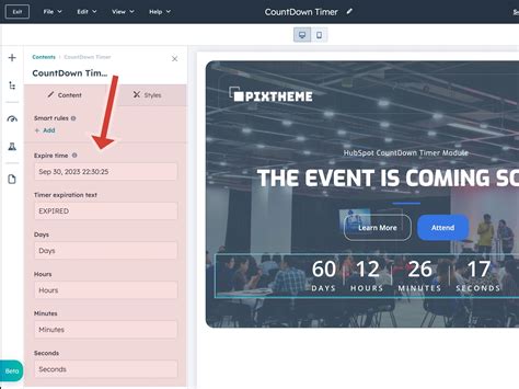 Countdown Timer Module By Pixtheme