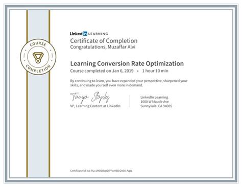 Certificate Ofcompletion Learning Conversion Rate Optimization 2 Pdf Certificate Ofcompletion Learning Conversion Rate Optimization 2 Pdf