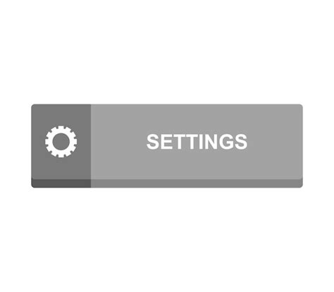 Free Vector Settings Button