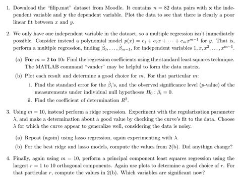 Solved Download The Filipmat Dataset From Moodle It