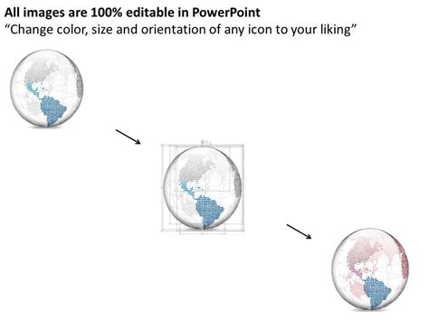 0914 Business Plan 3d Binary Globe South And Central America