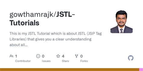 GitHub Gowthamrajk JSTL Tutorials This Is My JSTL Tutorial Which Is About JSTL JSP Tag