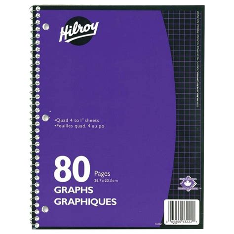 Hilroy 1 Subject Graph Ruled Spiral Notebook 80 Pages Size 80 Pages Rossy