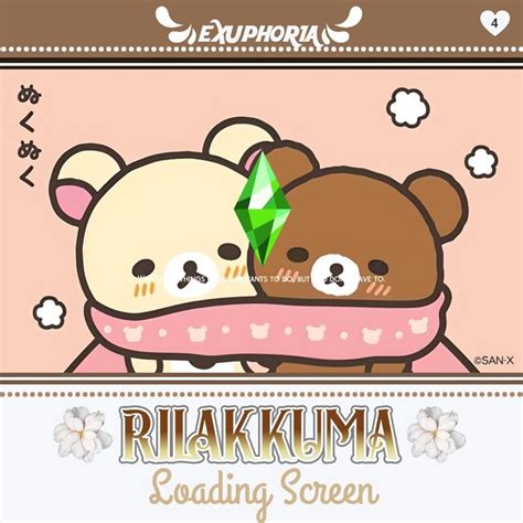 Rilakkuma Loading Screen 4 Exuph0r1a Sims 4 Rilakkuma Sims 4 Mods
