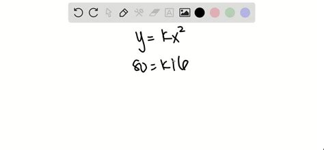 Solved Write An Equation Describing The Relationship Of The Given Variables Y Varies Directly