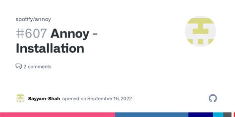 Annoy Installation · Issue 607 · Spotifyannoy · Github