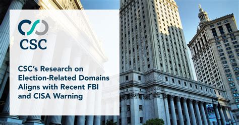 csc s research on election related domains aligns with recent fbi and