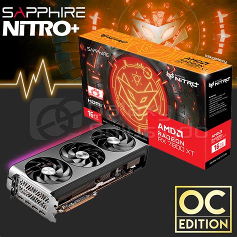Jual Sapphire Nitro Radeon Rx 7800 Xt 16gb Oc Gddr6 Rdna 3 Vga Rx7800 Ddr6 Graphic Card