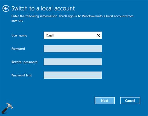 How To Switch To Microsoft Account From Local Account And Revert Back