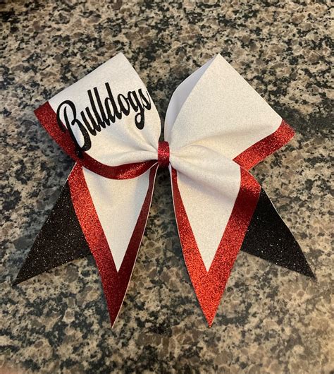 Glitter Cheer Bow And Dance Bow Made In Your Personalized Team Colors