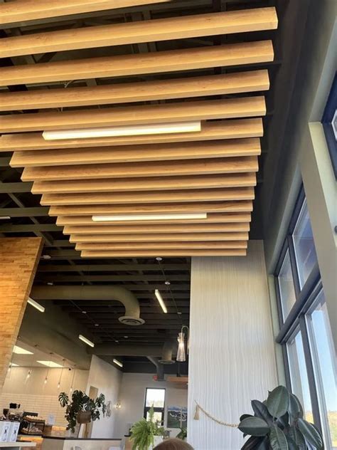 Aluminum Aluminium Linear Baffle Ceiling For Office At ₹ 550sq Ft In