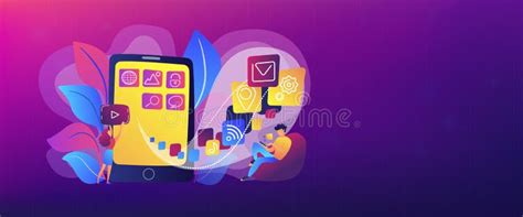 Smartphone Coding And Webpage Hand Drawn Outline Doodle Icon Stock Vector Illustration Of