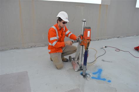 Scanning Coring And Testing On The Roof Rosebery — Perfect Concrete Care