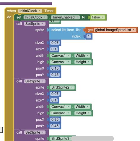 four sprites unreliable from list mit app inventor help mit app