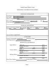 Comprehensive Analysis Of Presentence Investigation For Pearl Course Hero