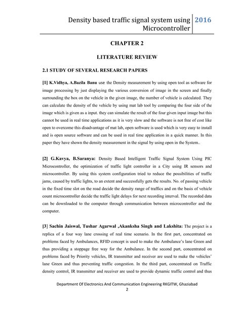 Density Based Traffic Signal System Using Microcontroller Pdf