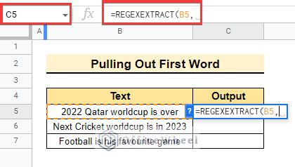 Use REGEXEXTRACT Function Between Two Characters In Google Sheets