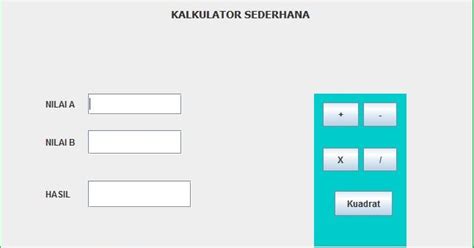 Cara Membuat Aplikasi Kalkulator Sederhana Dengan Netbeans Dean Net