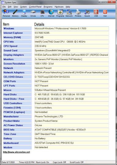 Download System Spec V Freeware AfterDawn Software Downloads