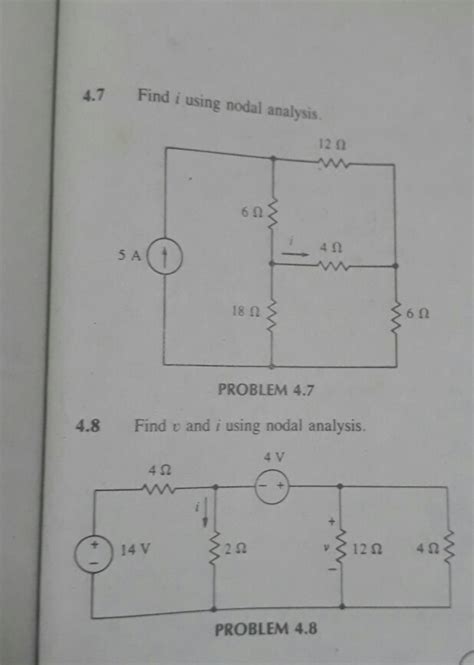 solved 4 7 find i using nodal analysis 12Ω 6Ω 4Ω 5 a 18Ω 6Ω