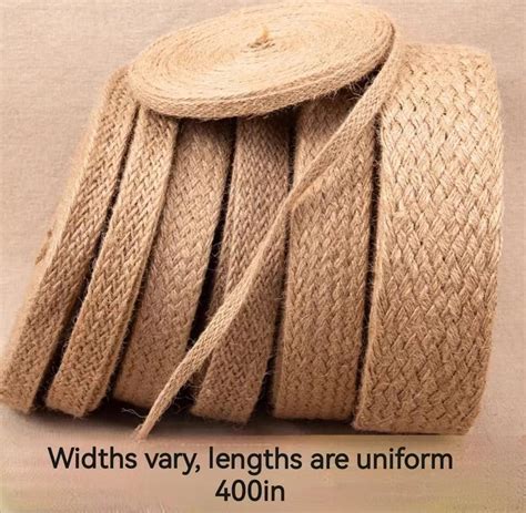 Jute Twine Rope Belt Flat Twine String Twine For Crafts Handmade Diy R