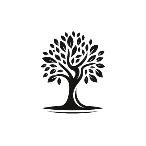 Tree Logo Vector Illustration Premium AI Generated Vector