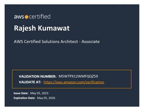 Rajesh Kumawat On Linkedin Finally My Aws Certification Has Been