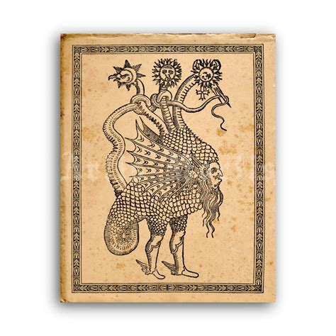 Printable Typhon Ancient Monster Python Hydra Seth Pagan Beast