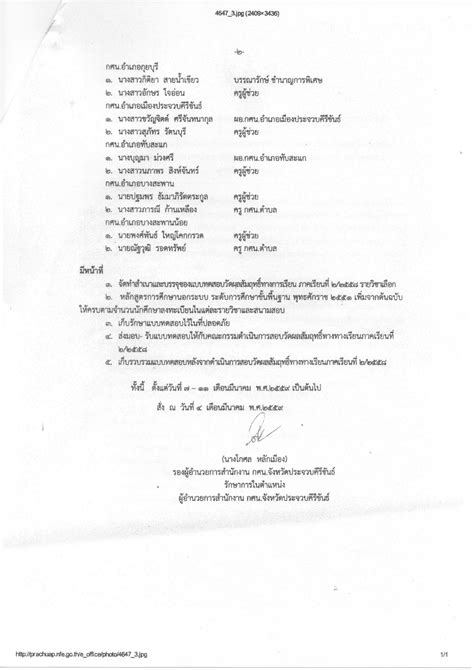 คำสั่ง หนังสือราชการ รายงาน ของนายปฐมพร คำสั่งสำนักงาน กศน ปข ที่ 33 2559 เรื่องแต่งตั้งคณะ