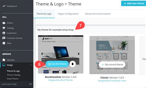 How To Install A PrestaShop Theme Methods CCBill KB