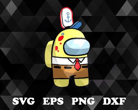 Funny Spongebob Among Us Cute Crewmate Impostor Among Us Game