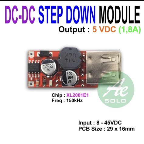 Jual Modul Dc Stepdown 5v Usb Female Shopee Indonesia