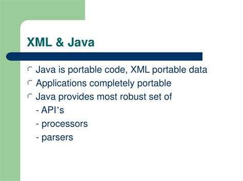 PPT Web Based Data Transformation Using XML In Java PowerPoint Presentation ID