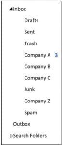 How To Move Emails Automatically From Any Person From A Company Address To A Particular Folder