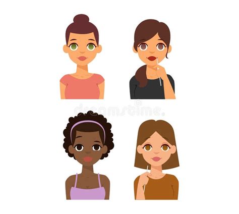 Woman Emoji Face Vector Stock Vector Illustration Of Feeling