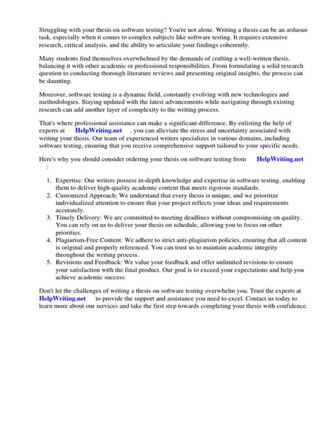 thesis on software testing pdf software testing expert