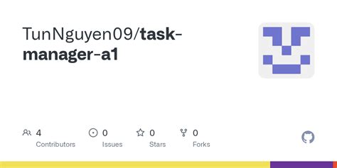 Pull Requests · Tunnguyen09task Manager A1 · Github