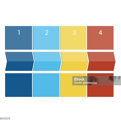 수평 화살표 및 스트립 서식 파일 타임 라인 Infographic 개념적 디자인 번호 0명에 대한 스톡 벡터 아트 및 기타 이미지 0명 개발 광고 Istock